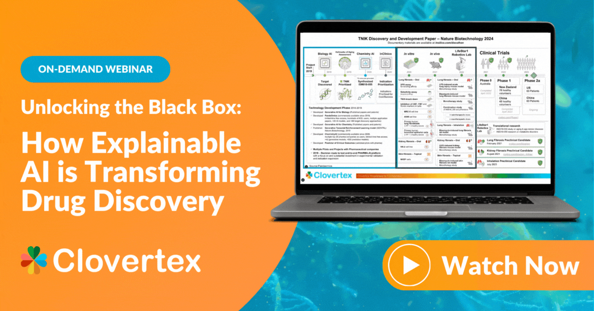 WEBINAR: Explainable AI In Drug Discovery - Clovertex